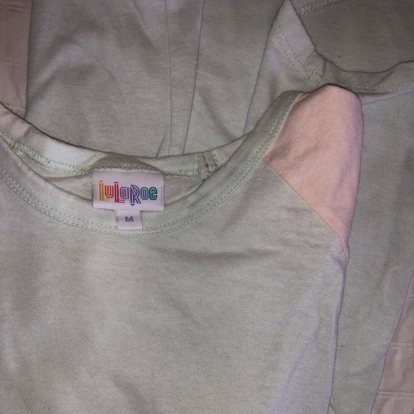 LuLaRoe | Tops | Llr Randy Light Pink Light Mint Green | Poshmark